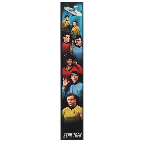 Open Road Brands | Wall Decor | Star Trek Lineup Vertical Wood Wall ...